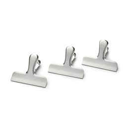 Tchibo - 3 Edelstahl-Aromaclips - silber
