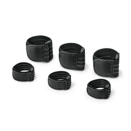 Tchibo - 6 elastische Befestigungsgurte - schwarz