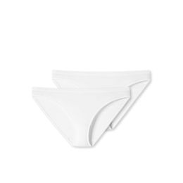 2 Schiesser Minislips mit Bio-Baumwolle - Damen - Gr. 42 - weiß