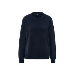 Strickpullover mit Ajour-Muster - Damen - Gr. S - dunkelblau