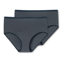 2 Schiesser Midislips mit Modal - Damen - Gr. 38 - dunkelblau
