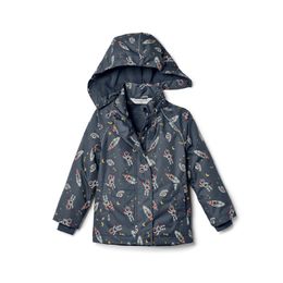 Tchibo - Kinder-Thermo-Regenjacke - Herren - Gr. 122/128 - dunkelblau/print