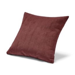 Tchibo - Cord-Dekokissen - dunkelrosa