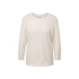 Tchibo - Strickpullover mit Struktur - Damen - Gr. XL - creme