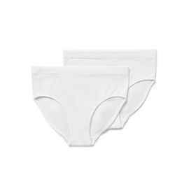 Tchibo - 2 Seamless-Pantys mit Rippstruktur - Damen - Gr. M - wei&szlig;
