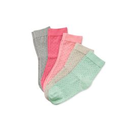 Tchibo - 5 Paar Socken - Damen - Gr. 39-42 - wei&szlig;