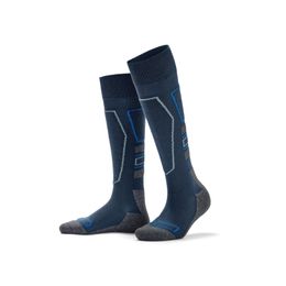 Tchibo - 2 Paar Kinder-Thermo-Skisocken - Herren - Gr. 31-34 - blau