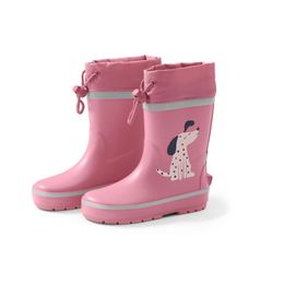 Tchibo - Gummistiefel - Damen - Gr. 22-23 - dunkelrosa/print