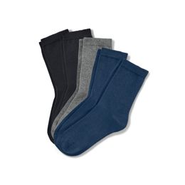 Tchibo - 5 Paar Kinder-Socken - Gr. 35-38 - dunkelblau