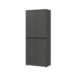 Tchibo - Aktenschrank »Bedano« groß - 81x40x197cm - grau - Holz