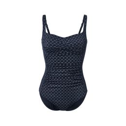 Tchibo - Figurformender Badeanzug - Damen - Gr. 40 - blau