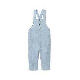 Tchibo - Baby-Latzhose - Newborn - Gr. 50/56 - hellblau