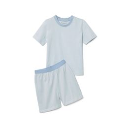 Tchibo - Kinder-Shorty-Pyjama - Gr. 98/104 - hellblau/gestreift