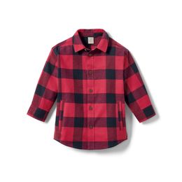 Tchibo - Kinder-Flanellhemd - Herren - Gr. 98/104 - dunkelblau/kariert