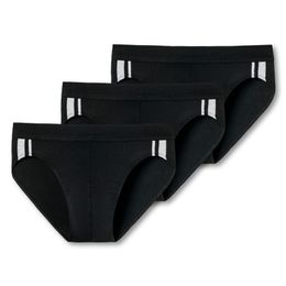 3 Schiesser Slips - Herren - Gr. Xl/7 - schwarz