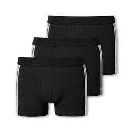 3 Schiesser Shorts - Herren - Gr. M/5 - schwarz