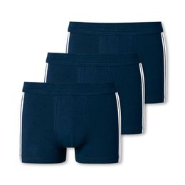 3 Schiesser Shorts - Herren - Gr. L/6 - dunkelblau