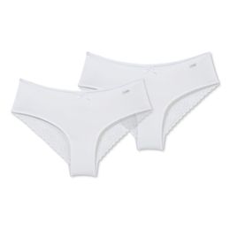 Tchibo - 2 Brazilslips - Damen - Gr. XS - weiß