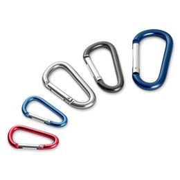 Tchibo - 5 Alu-Karabinerhaken - silber