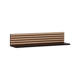 Tchibo - Regalablage &raquo;Ekko&laquo; - 80x17,5x15,5cm - schwarz - Holz / Metall