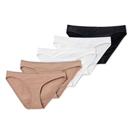 Tchibo - 5 Slips - Damen - Gr. S - schwarz