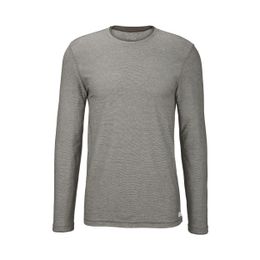 Tchibo - Langarmshirt - Herren - Gr. M - wei&szlig;/gestreift