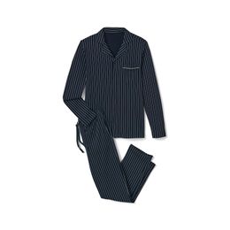 Tchibo - Pyjama - Herren - Gr. M - dunkelblau/gestreift