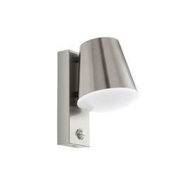 Eglo Outdoor-Wandleuchte »Caldiero« - 14x18,5x24cm - silber - Edelstahl / Kunststoff