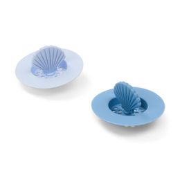 Tchibo - 2 Abflusssiebe aus Silikon - hellblau