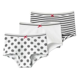 Tchibo - 3 M&auml;dchen-Pantys - M&auml;dchen - Gr. 122/128 - schwarz/gepunktet