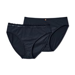 Tchibo - 2 Slips - Damen - Gr. S - dunkelblau