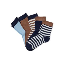 Tchibo - 5 Paar Socken - Damen - Gr. 39-42 - dunkelblau