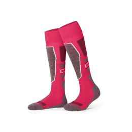 Tchibo - Thermo-Skisocken mit Wolle - Unisex - Gr. 35-38 - dunkelrot