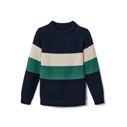 Tchibo - Strickpullover - Herren - Gr. 98/104 - dunkelblau/gestreift