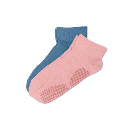 Tchibo - 2 Paar Yogasocken - Damen - Gr. 35-38 - dunkelblau