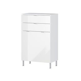 Tchibo - Kommode »Mauresa« - 60x34x97cm - chrom - Holz / Metall