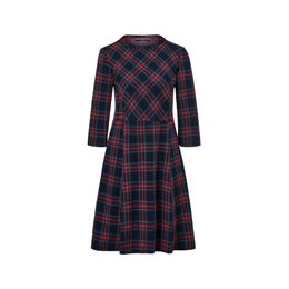 Tchibo - Kariertes Jacquard-Kleid - Damen - Gr. L - dunkelblau/kariert