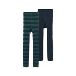 Tchibo - 2 Paar Thermoleggings - Gr. 122/128 - dunkelblau