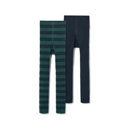 Tchibo - 2 Paar Thermoleggings - Gr. 122/128 - dunkelblau