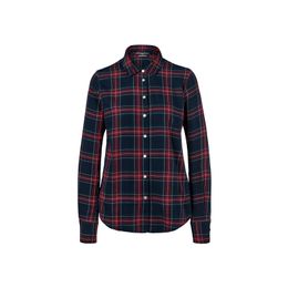 Tchibo - Karierte Bluse aus Baumwoll-Flanell - Damen - Gr. 36 - dunkelblau/kariert
