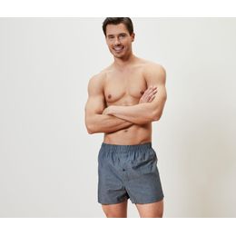 Tchibo - 4 Web-Boxershorts - Herren - Gr. S/4 - dunkelblau/gestreift
