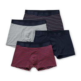 Tchibo - 4 Slipboxer - Herren - Gr. 4Xl/10 - dunkelblau/gestreift