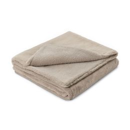 Tchibo - Kuscheldecke aus Kunstfell - beige