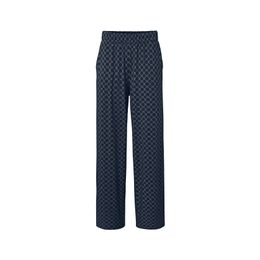 Tchibo - Bedruckte Palazzohose - Damen - Gr. M - dunkelblau/print