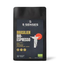 5 Senses - Brazil Bio-Espresso - 250 g Ganze Bohne - Intensit&auml;t: 4/6
