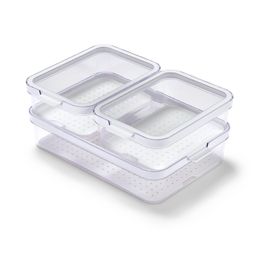 Tchibo - 3 Kühlschrankordnungsboxen - weiß