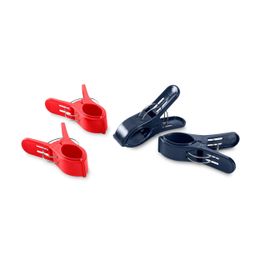 Tchibo - 4 Handtuchclips - blau