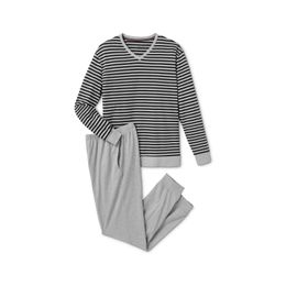 Tchibo - Pyjama - Herren - Gr. M - schwarz/gestreift