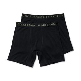 Tchibo - 2 Slipboxer mit Wolle - Herren - Gr. M/5 - schwarz