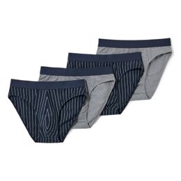 Tchibo - 4 Slips - Herren - Gr. Xl/7 - dunkelblau/gestreift
